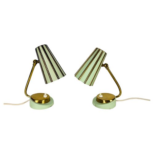 ordinary Mid-Century Modern Italian Brass Table Lamps, Pair, 1960s, Set ...