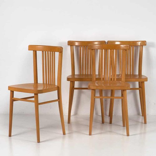 Dining Chairs, 1950s, Set of 4 for sale at Pamono