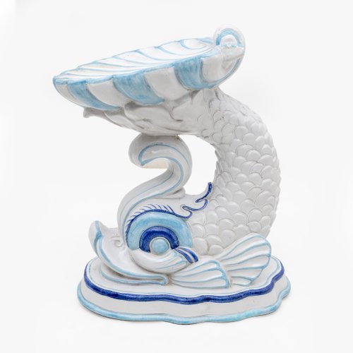 Mid-Century Modern Italian Glazed Terracotta Garden Stool, 1960s for ...