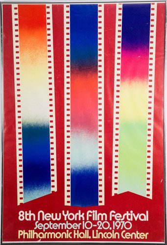 8th New York Film Festival Poster, 1970s for sale at Pamono