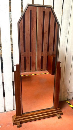 Art Deco Base in Oak for sale at Pamono