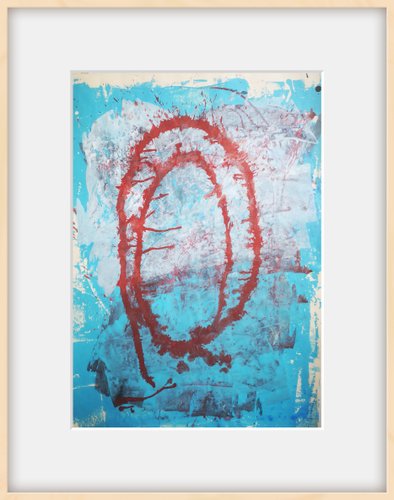 Alice Maier, Gods and Legends: Tribute to Poseidon, 2024, Acrylic on Paper for sale at Pamono