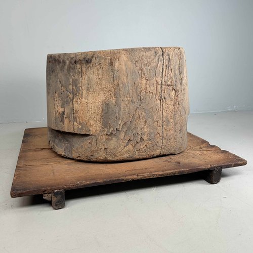 Antique Japanese Rice Mortar, 1890s for sale at Pamono