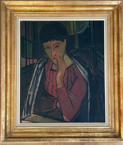 Charles Herman Hoffmann, Woman, Oil on Canvas, 1940s, Framed for sale ...