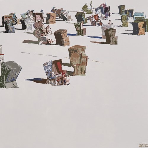 Joanna Woyda, The Beach: Baskets II, 2024, Acryl auf Leinwand bei Pamono kaufen