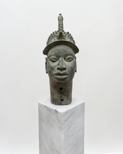 Benin Yoruba Artist, Queen Head Ife Sculpture, 1890s-1910s, Bronze for ...
