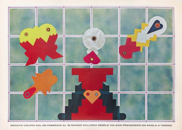 Vintage Renato Volpini Poster, 1972 for sale at Pamono