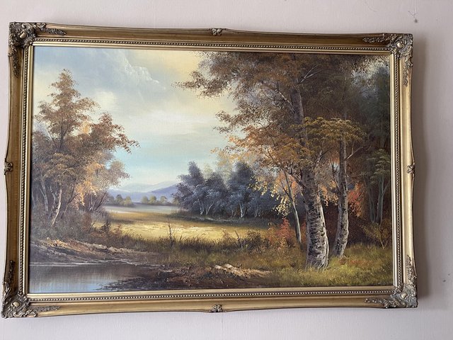 C Inness, River and Woodland, Oil Painting for sale at Pamono