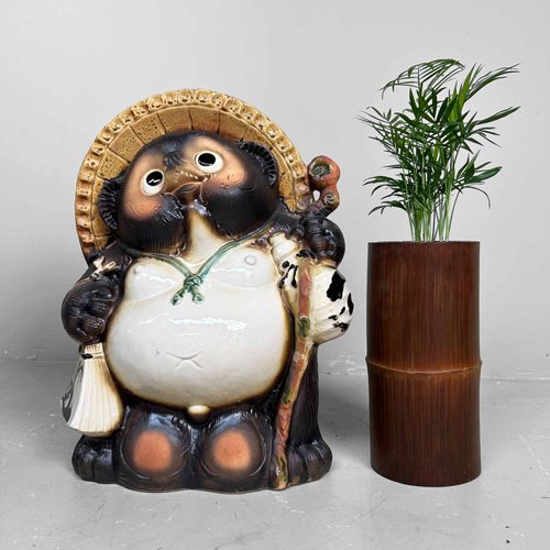 Large Decorative Tanuki Statue, 1980s for sale at Pamono