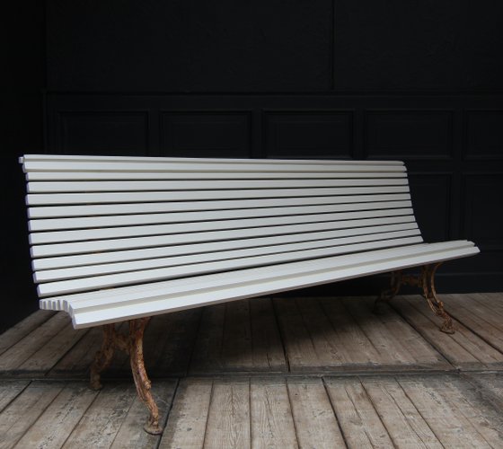 Cream Garden Bench, 1890s for sale at Pamono