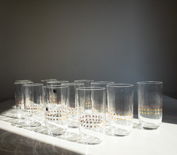 Martini Glasses by Carlo Moretti, Set of 12 for sale at Pamono