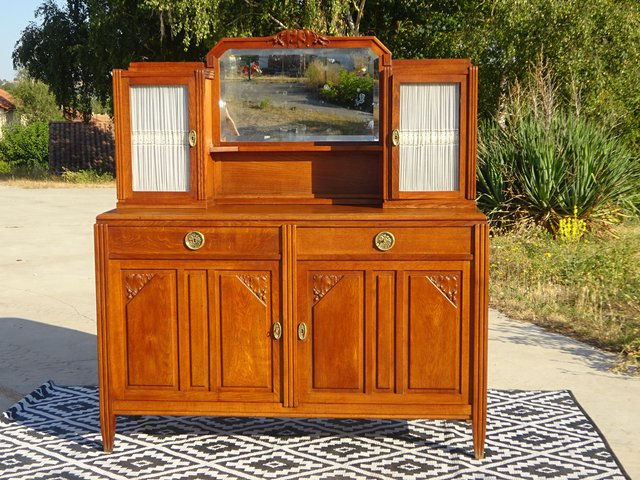 Oak Sideboard with Sentry Boxes, 1930s for sale at Pamono