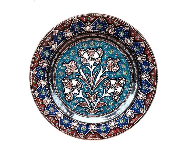 Hand Made Clove Design Copper Tray for sale at Pamono