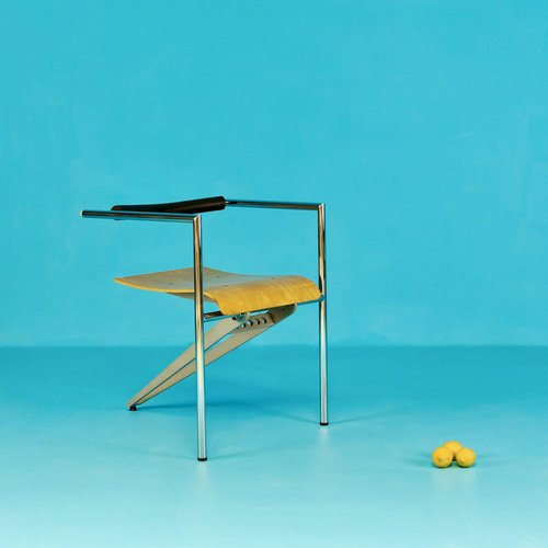 Xavier Mategot, Xm3 Chair, Farjon Ed., 1986, 1980s, Aluminum & Plywood ...