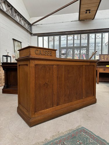 Oak Shop Counter, Early 20th Century for sale at Pamono
