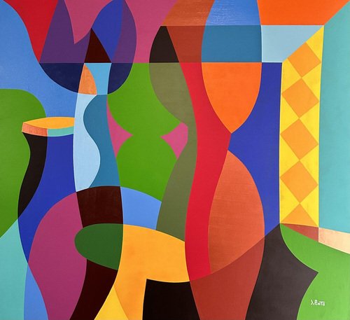 Federico Pinto Schmid, Estate, 2024, Acryl auf Leinwand bei Pamono kaufen