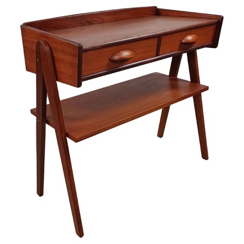Fully Restored Danish Entry Table in Teak from Søren Rasmussen, 1950s ...