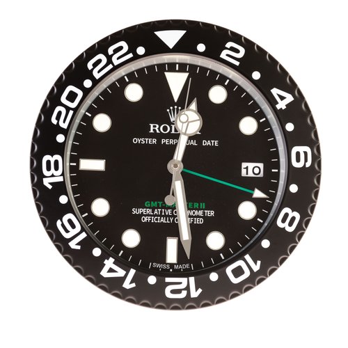 White & Black GMT Master Ii Wall Clock from Rolex, 2010s for sale at Pamono