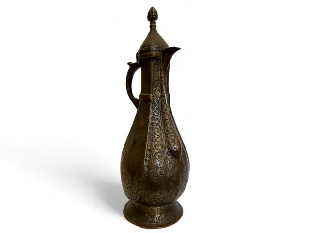 Antique Islamic Teapot in Brass Bukhara, 1900s for sale at Pamono