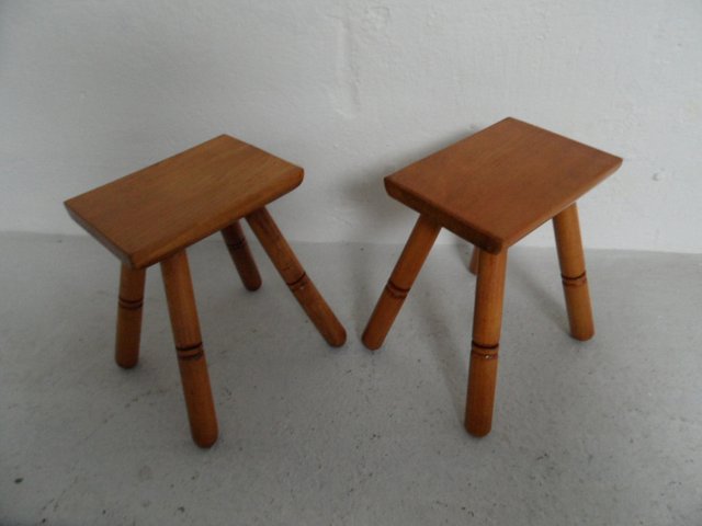 Vintage Small Side Tables, 1950s, Set of 2 for sale at Pamono