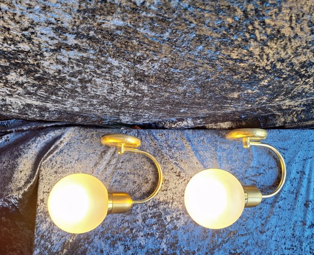 Vintage Wall Lamps, 1990s, Set of 2 for sale at Pamono