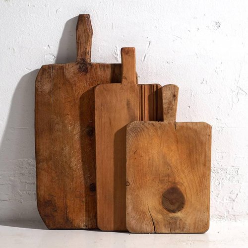 Antique Cutting Boards, 1920s, Set of 3 for sale at Pamono
