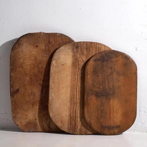Antique Cutting Boards, 1920s, Set of 3 for sale at Pamono