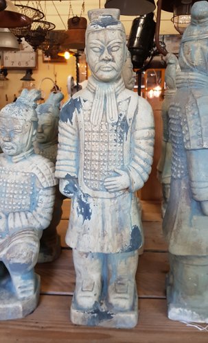 Chinese Terracotta General Warrior Soldier Big Statue for sale at Pamono