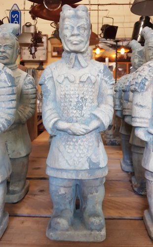Chinese Terracotta Officer Warrior Soldier Statue for sale at Pamono