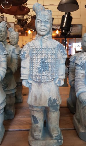 Chinese Terracotta Archer Warrior Soldier Statue for sale at Pamono