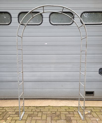 Classic Galvanized Rose Arch Rack for Climbing Plants for sale at Pamono