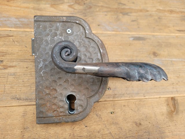 Wrought Iron Lock with Handle for sale at Pamono