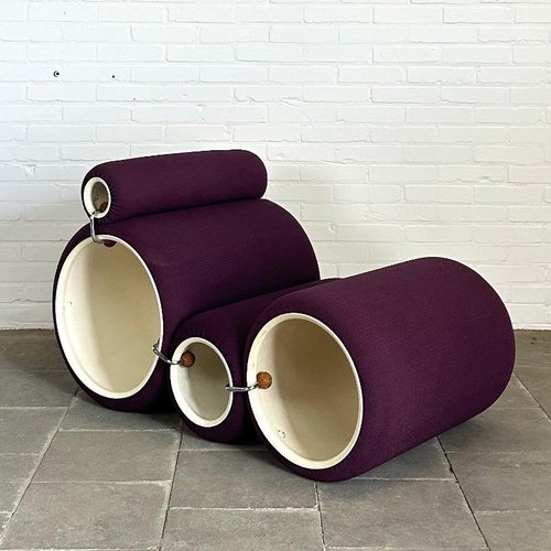 Early Flexform Tube Chair by Van Joe Colombo for Comfort, Italy for ...