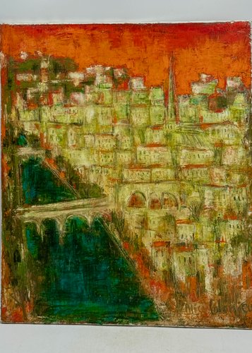 Alice Colonieu, Roaix, Acrylic on Canvas, 1960 for sale at Pamono