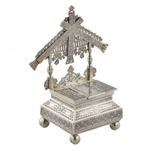 Russian Silver Salt Shaker by Dmitry Pastukhov, Moscow, 1888 for sale at Pamono