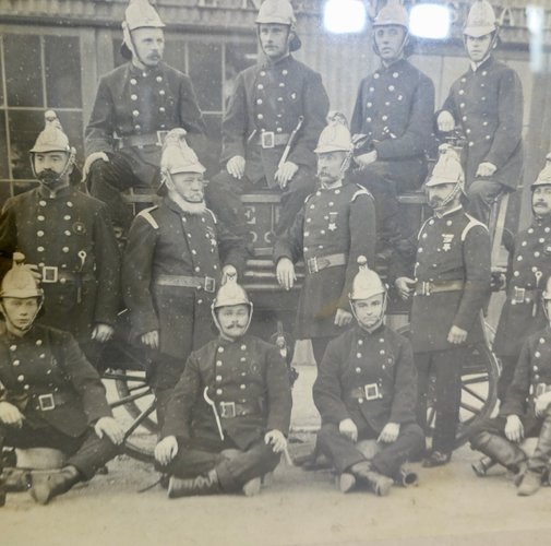 Epsom Fire Station Commemorative Image, 1902, Photograph for sale at Pamono