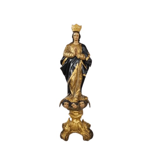 Wooden Sculpture with Fine Gold by Alonso Cano, Spain, 1800s for sale ...
