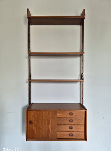 Ergo Wall Unit in Teak by Blindheim Møbelfabrikk, 1960s for sale at Pamono
