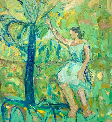 Francesca Owen, Playing in the Green Garden, m 2024, Ölgemälde bei ...