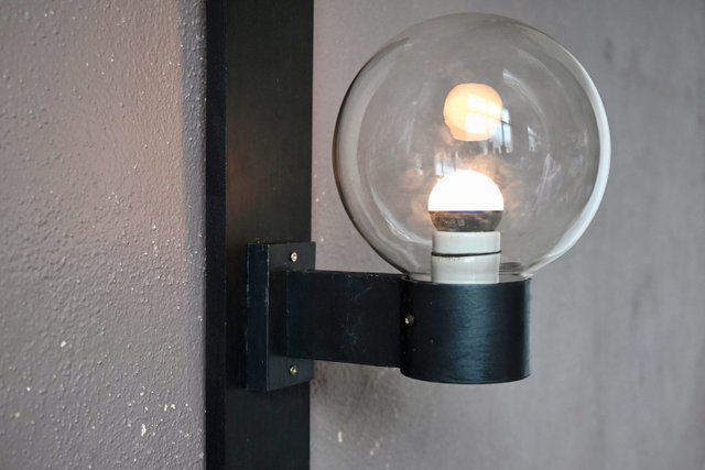 Minimalist Modern Wall Light Glass and Metal Ball Lighting Fixture ...