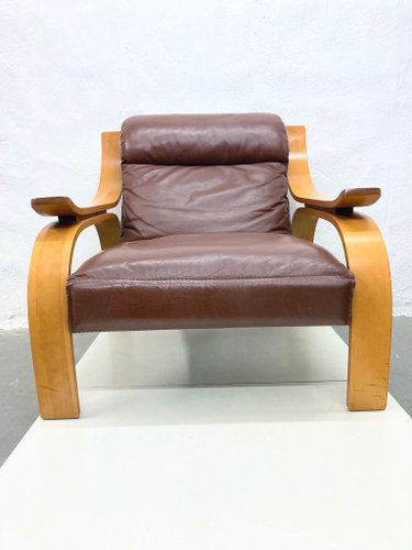 Woodline Lounge Chair by Marco Zanuso for Arflex, 1960s for sale at Pamono
