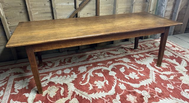 French Normandy Farmhouse Kitchen Dining Table, 1850s for sale at Pamono