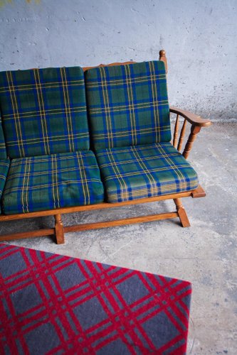 Divano a tre posti e poltrone di Guillerme & Chabron, set di 3 in ...