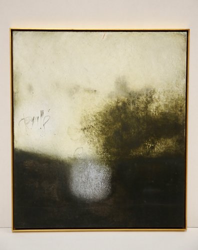Guy Jaspar, Japanese Calligraphy, 1993, Oil and Indian Ink on Wooden ...