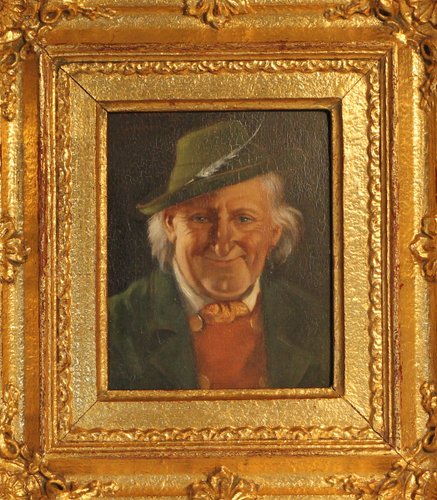 Hedwig Oehring, Portrait of a Man, Late 19th Century, Oil on Wood ...