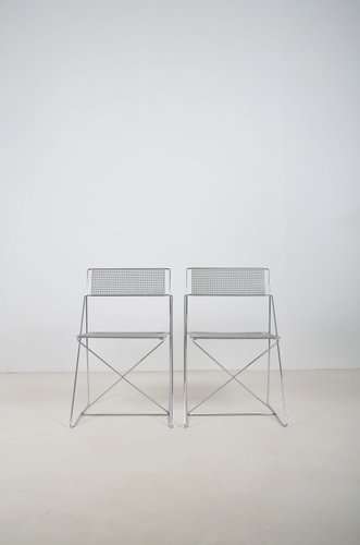 X-Line Chairs by Niels Jørgen Haugesen for Hybodan, 1970s, Set of 2 for ...