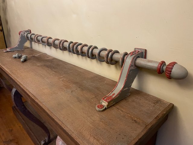 Antique Wooden Curtain Rail For Sale At Pamono