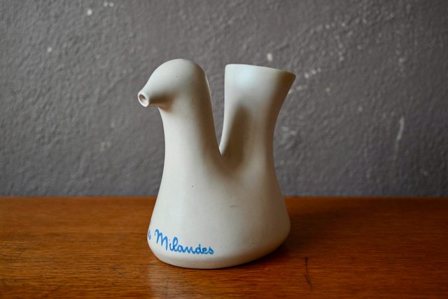 Josephine Baker Powdered White Ceramic Chicken Pitcher, 1960s for sale ...
