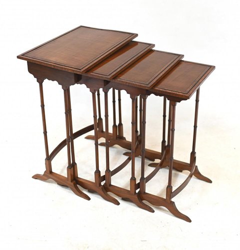 Regency Nesting Tables, 1920s, Set of 4 for sale at Pamono