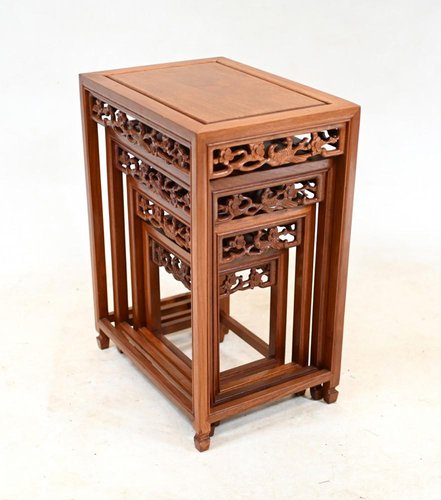 Chinese Nesting Tables, Set of 4 for sale at Pamono